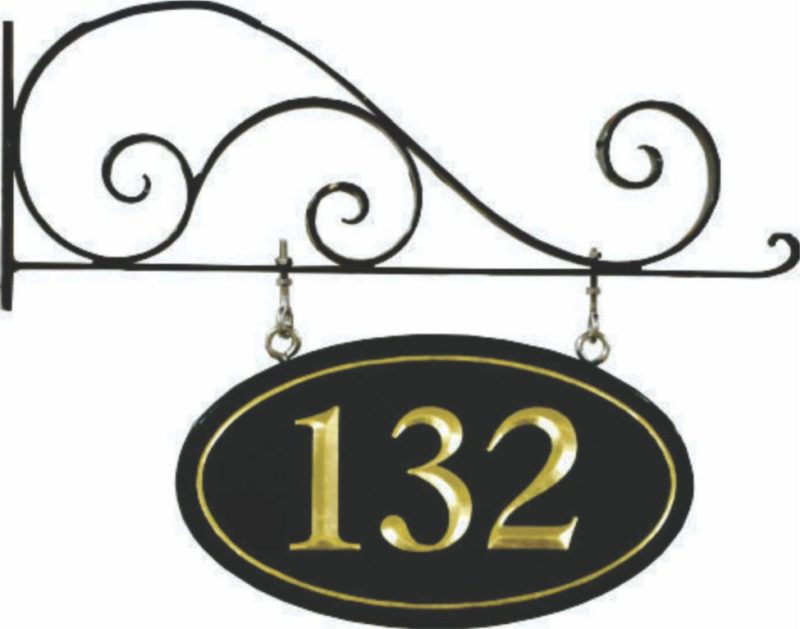 132 House Number Sign - Mystic Carved Signs | Hand Carved Signs Near Me ...