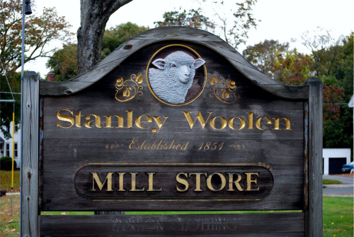 Stanley Woolen Mill Store - Mystic Carved Signs | Hand Carved Signs ...