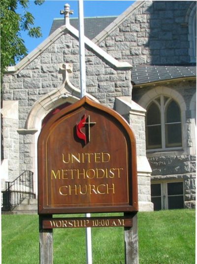 United Methodist church - Mystic Carved Signs | Hand Carved Signs Near ...